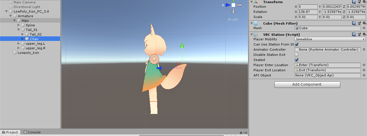 Avatars3.0でアバターにイスを仕込む | NajikoのVRC日記